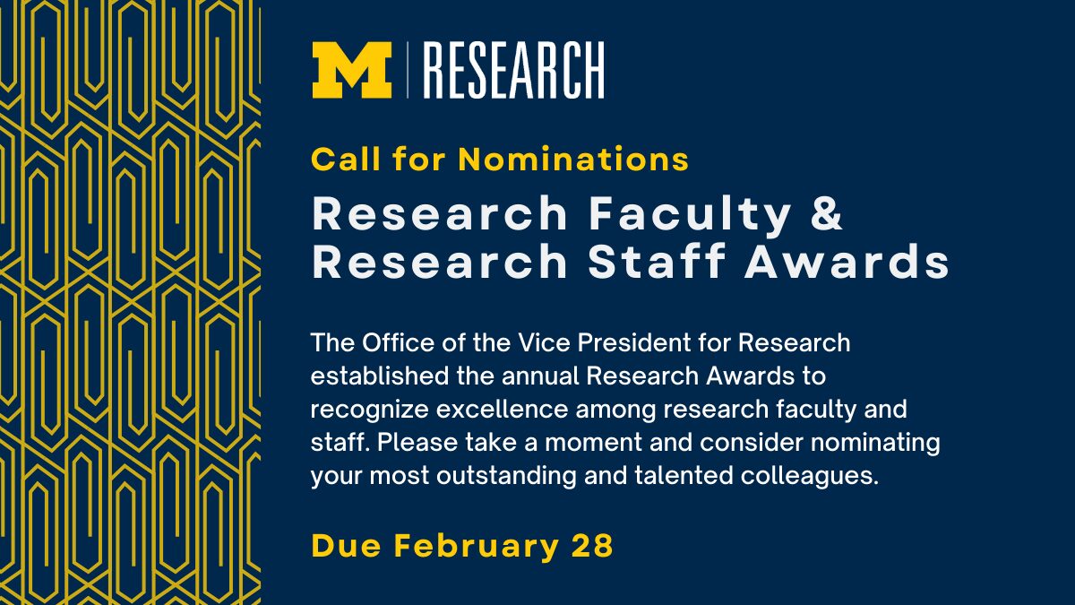Research Recognition Awards - U-M Research